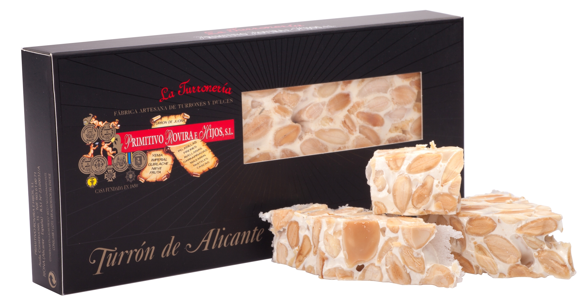 Turrón de Alicante Imperial Turrones Primitivo - 300 gr